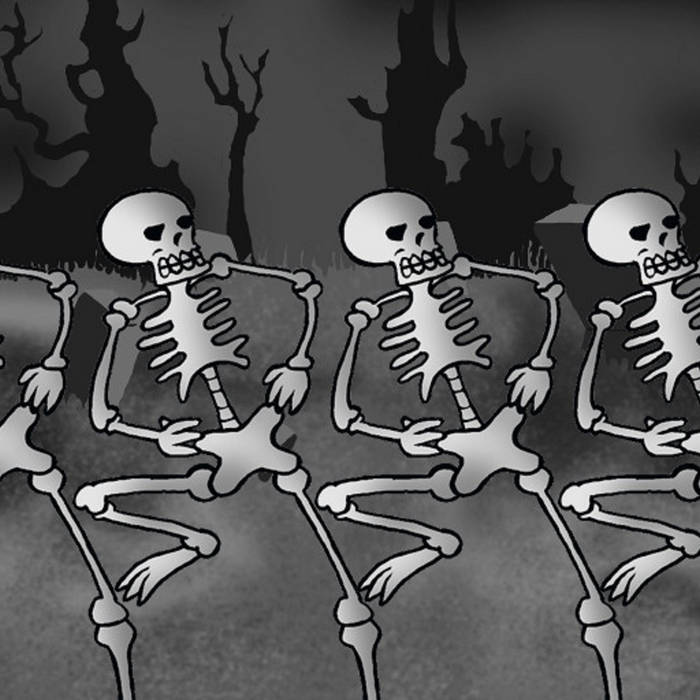 Dancing Cartoon Skeleton