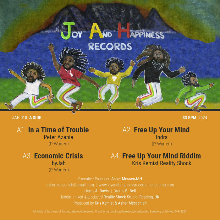 12" [Vinyl Only] TEST PRESS Free Up Your Mind Riddim EP | Joy And ...