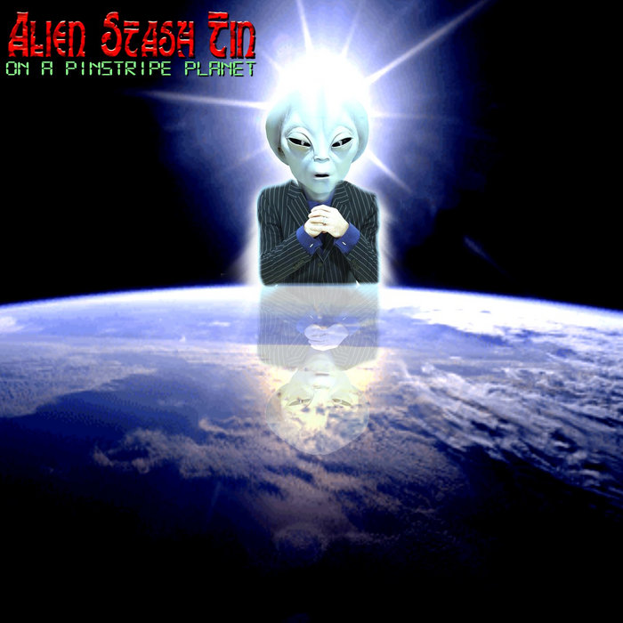 On A Pinstripe Planet | Alien Stash Tin