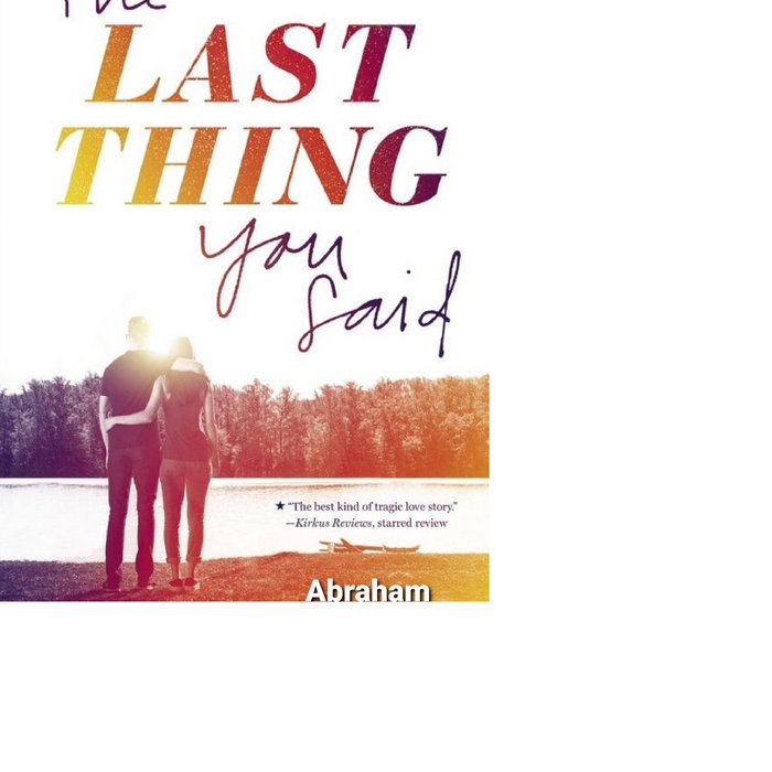 The Last Things You Said (Album) | Abraham | Abraham Salhab
