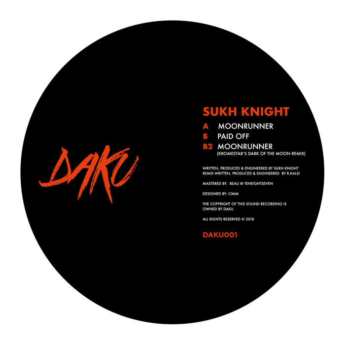 [DAKU001] Sukh Knight - Moonrunner EP | Sukh Knight | DAKU