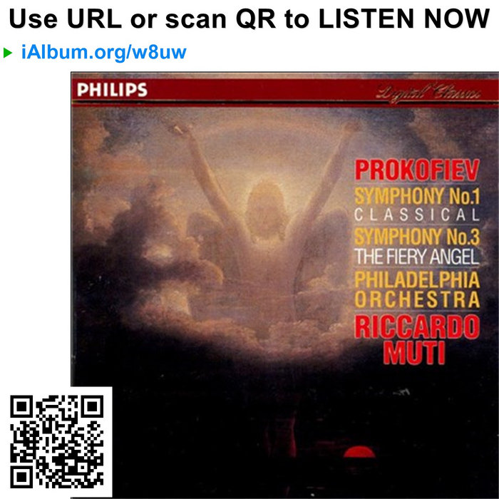 Symphonies Nos 1 3 | Prokofiev Philadelphia Orchestra Muti | Sergei ...