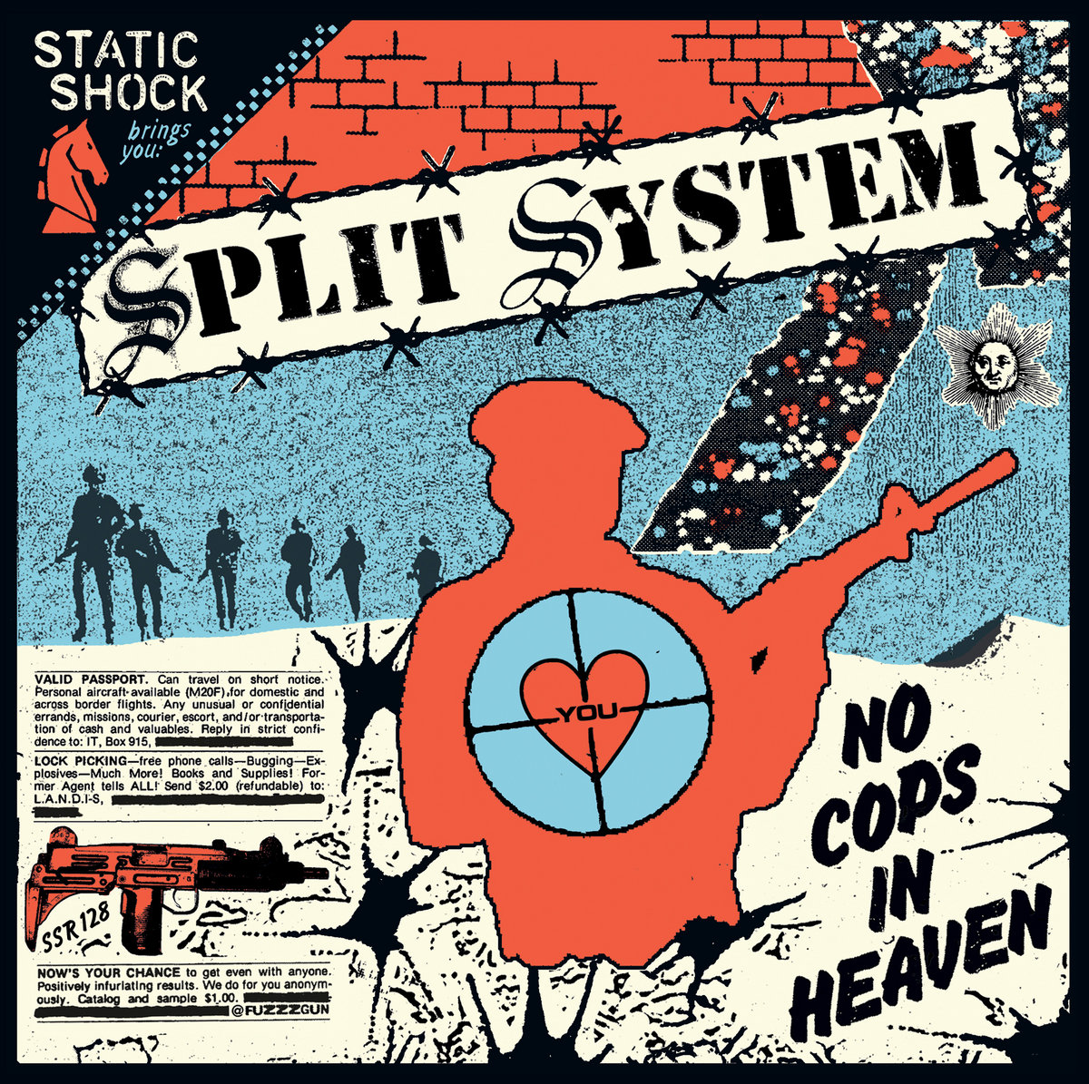 No Cops In Heaven / Pull The Trigger | Split System | Static Shock Records