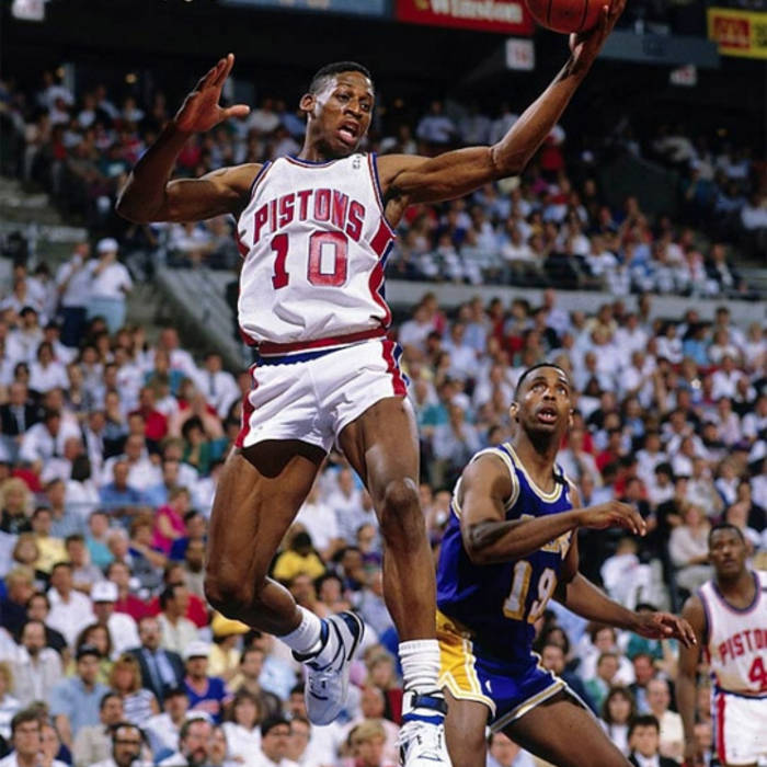 Dennis Rodman Dive Pistons