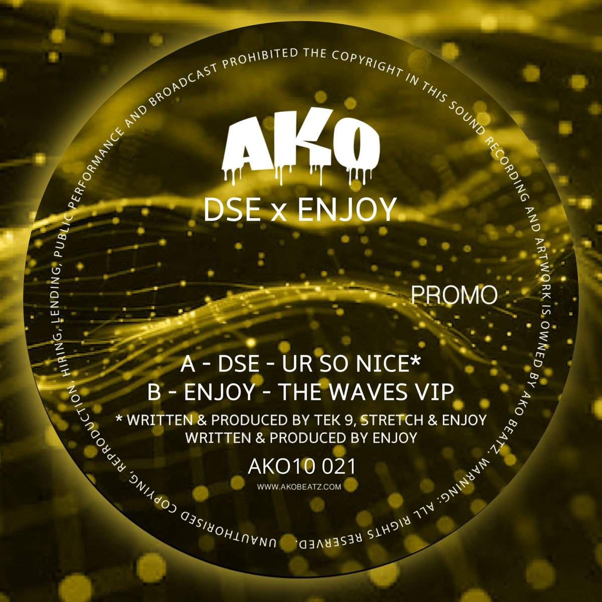 AKO10021 - DSE / ENJOY - UR SO NICE & THE WAVES VIP | TEK 9, STRETCH ...
