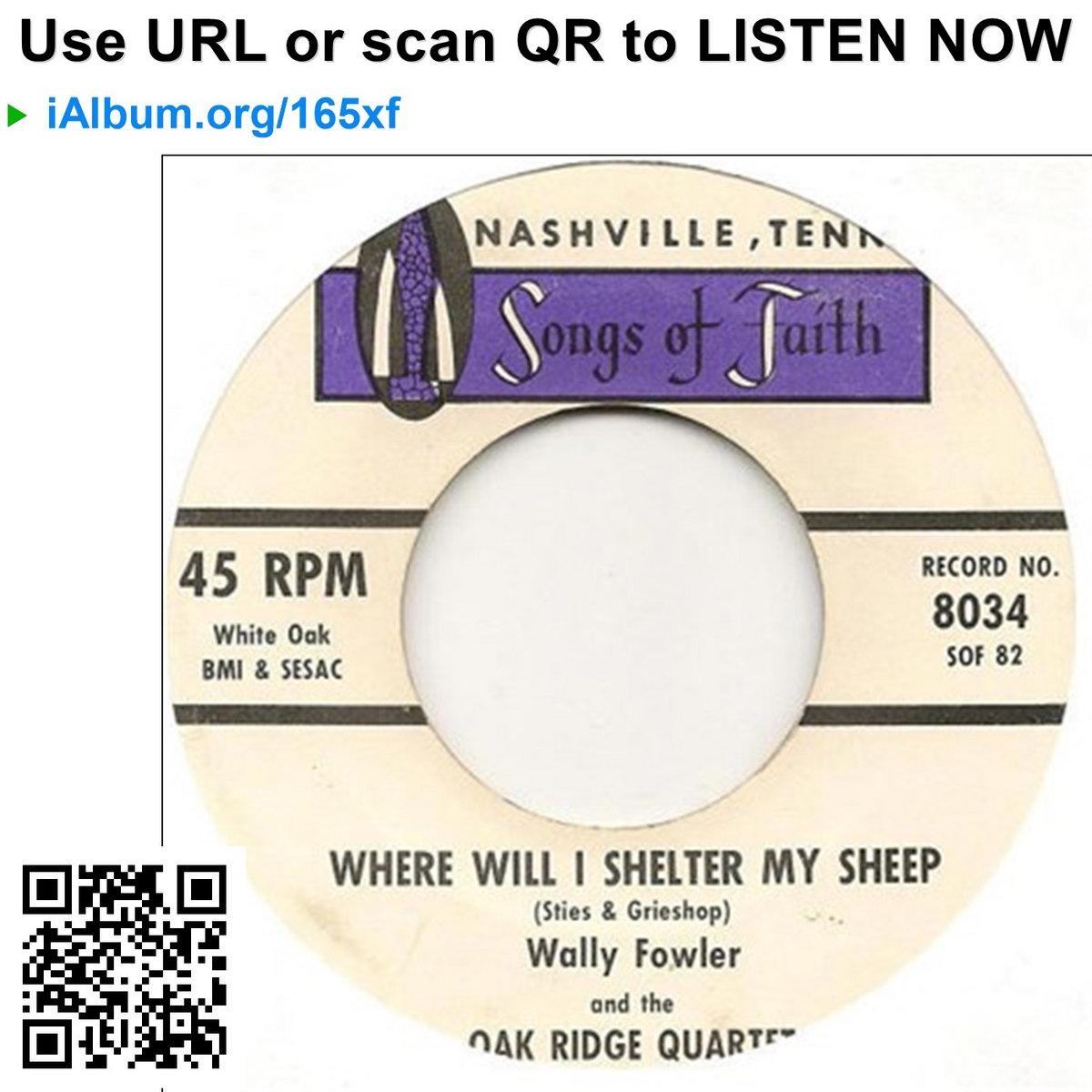 Where Will I Shelter My Sheep Wings Of A Dove | Wally Fowler And The ...