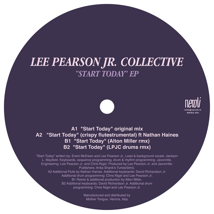 Start Today EP [Vinyl only - no digital download] | Lee Pearson Jr ...