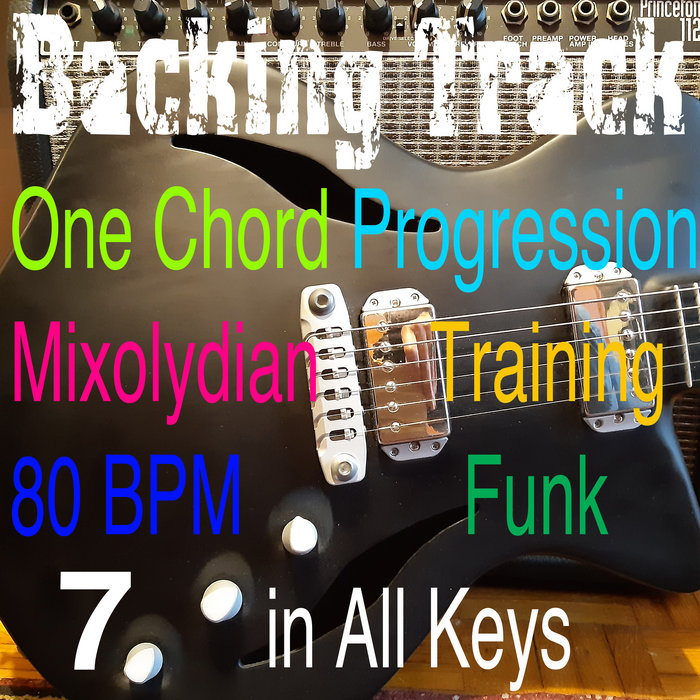 Backing Track One Chord Progression Mixolydian Training (7) in All Keys ...