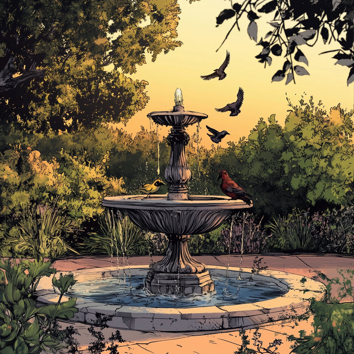 Dawn at the Fountain | Quail'thian Dreams