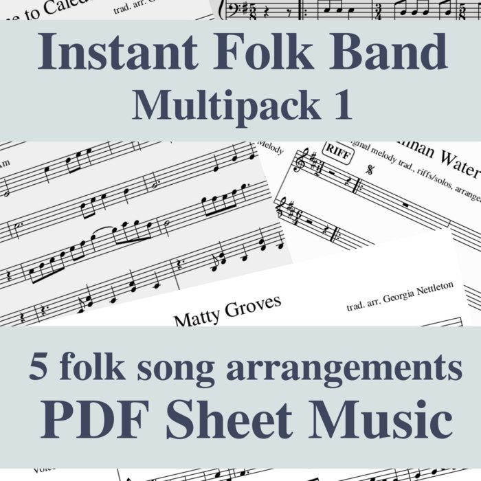 Folk Song Arrangements Sheet Music - Instant Folk Band Multipack 1 ...