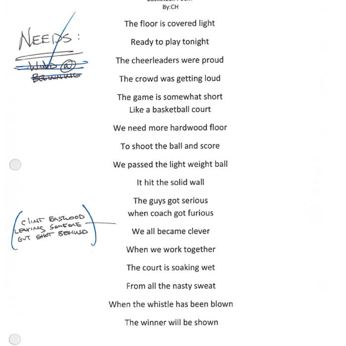 Concrete Poems About Basketball