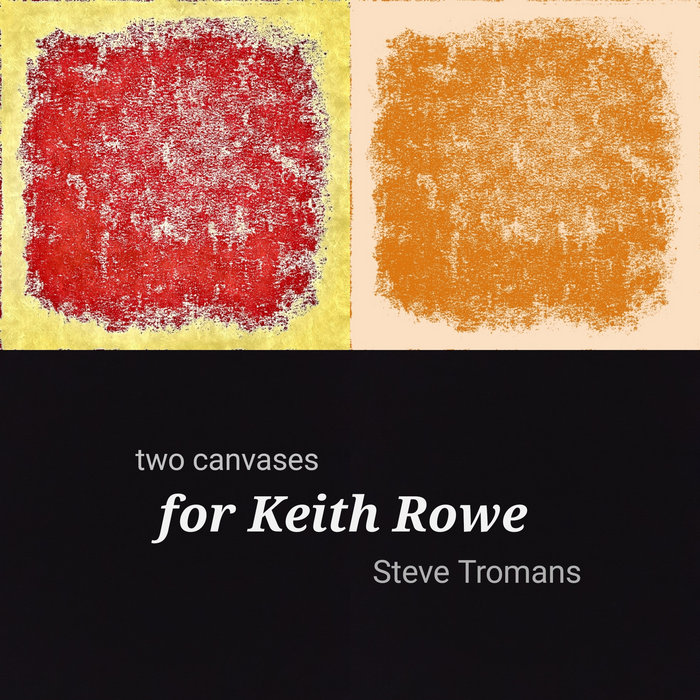 two canvases for Keith Rowe | Steve Tromans | SOUND-ART-PHILOSOPHY