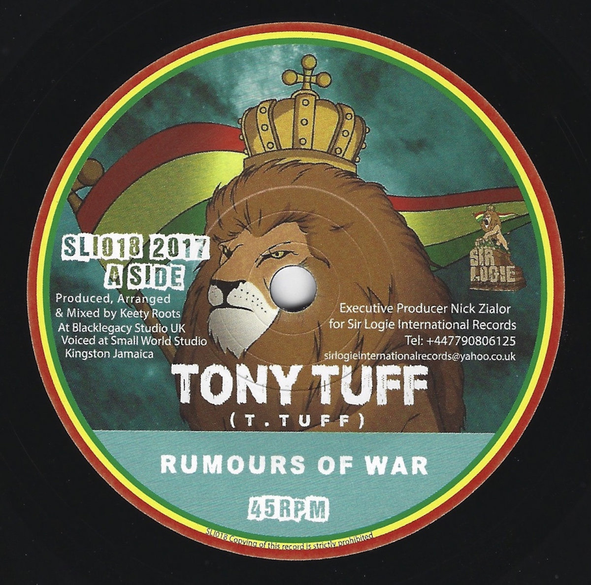 SLI018 Tony Tuff - Rumours of War 7" Vinyl | SIR LOGIE INTERNATIONAL ...