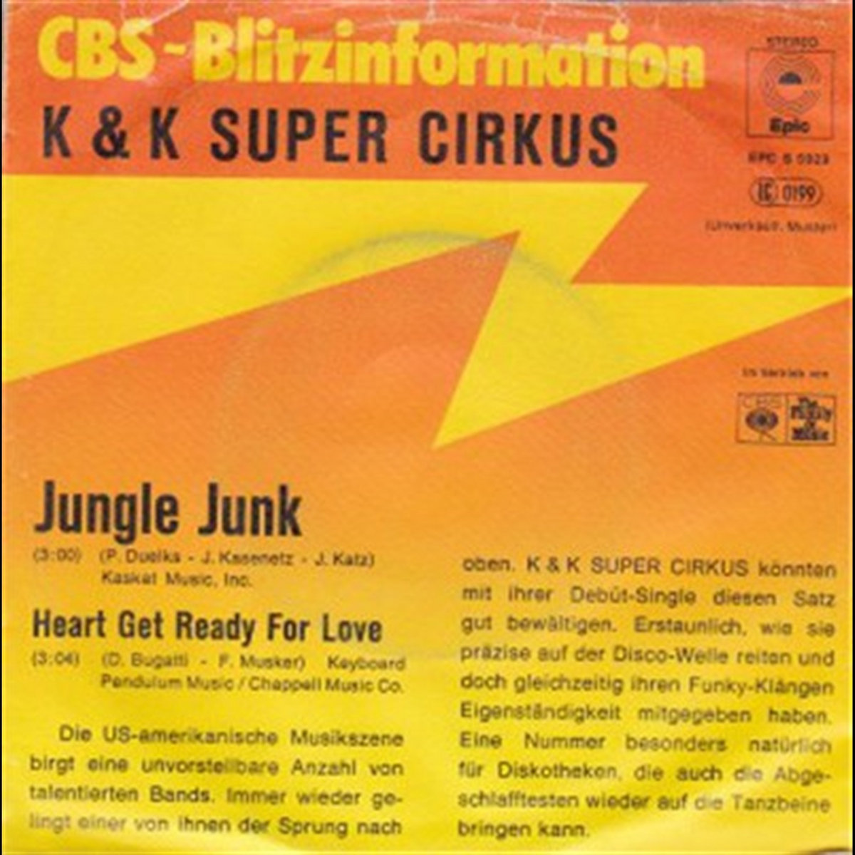 Jungle Junk Heart Get Ready For Love | Kasenetz-Katz Super Circus