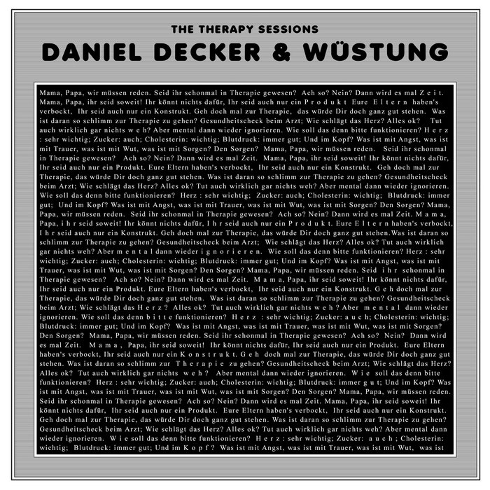 The Therapy Sessions | Daniel Decker & Wüstung | Daniel Decker