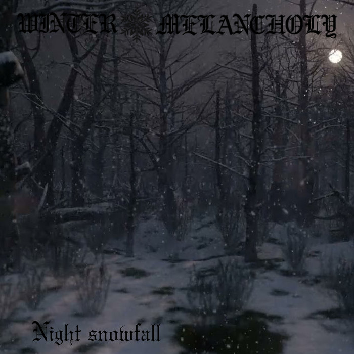 Night snowfall | Winter Melancholy