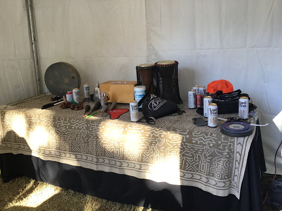 Drum Circle Recorded on an iPod touch in a tent @ACL festival 2023 in ...