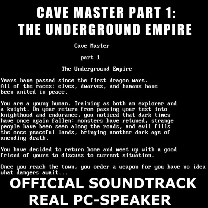 Cave Master I: The Underground Empire Ultra Rare Unreleased Soundtrack ...