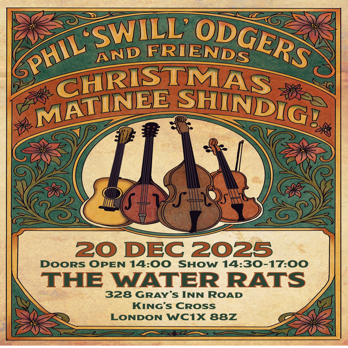 PHIL 'SWILL' ODGERS & FRIENDS - CHRISTMAS SHINDIG 2025 (LIVE RECORDING ...