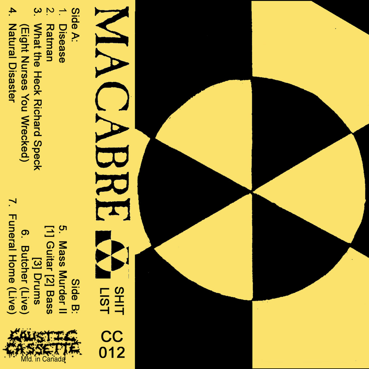 Macabre- Shit List | Macabre | Caustic Cassette
