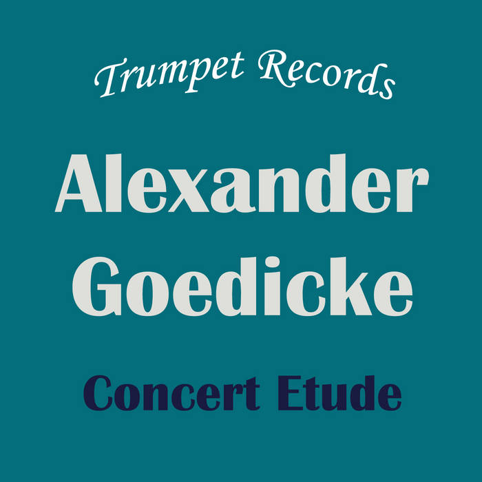 Alexander Goedicke - Concert Etude Op.49 (Piano accompaniment, Play ...