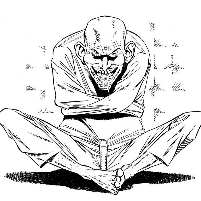 Person In Straight Jacket Cartoon