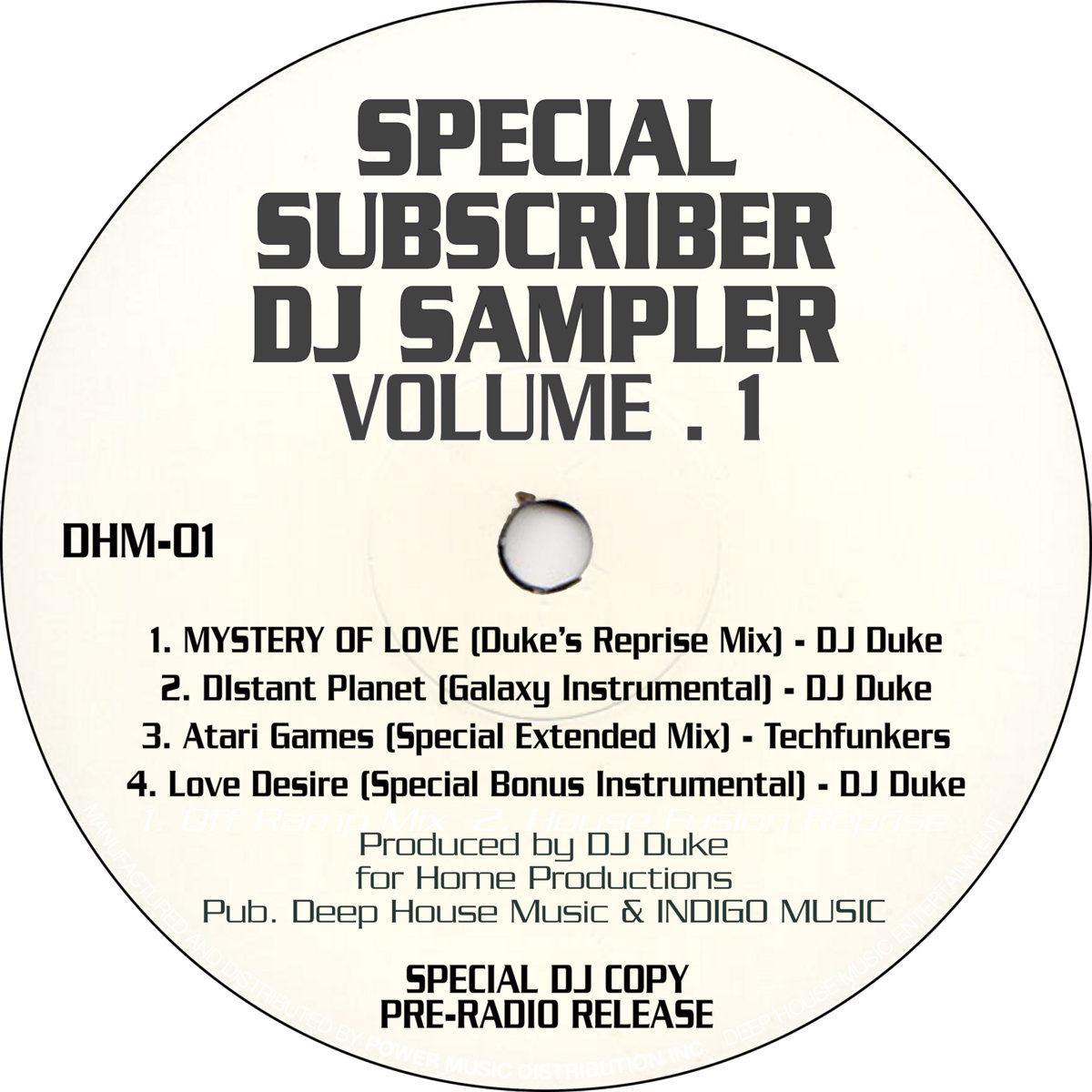 Special Subscriber Sampler Vol. 1 | DJ Duke