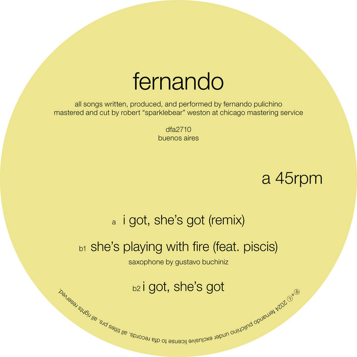 I Got, She's Got | Fernando | DFA Records