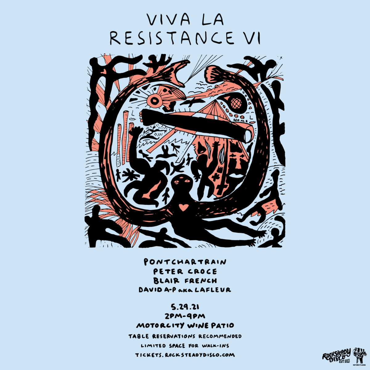 Viva La Resistance VI Saturday 5/29/21 on MotorCity Wine's Patio ...