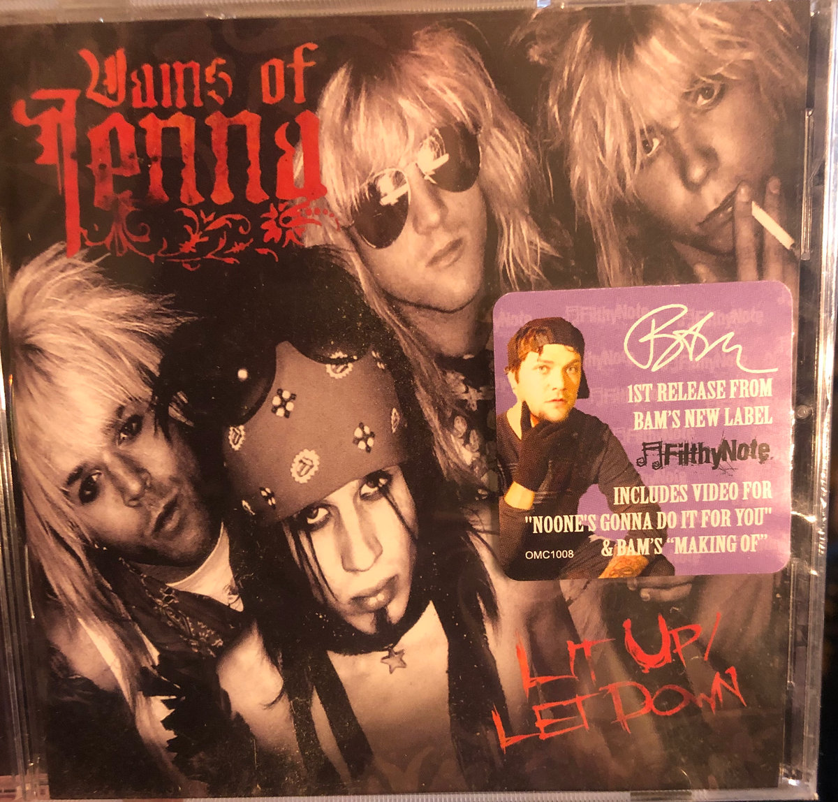 VAINS OF JENNA - LIT UP/LET DOWN | Filthy Note Records