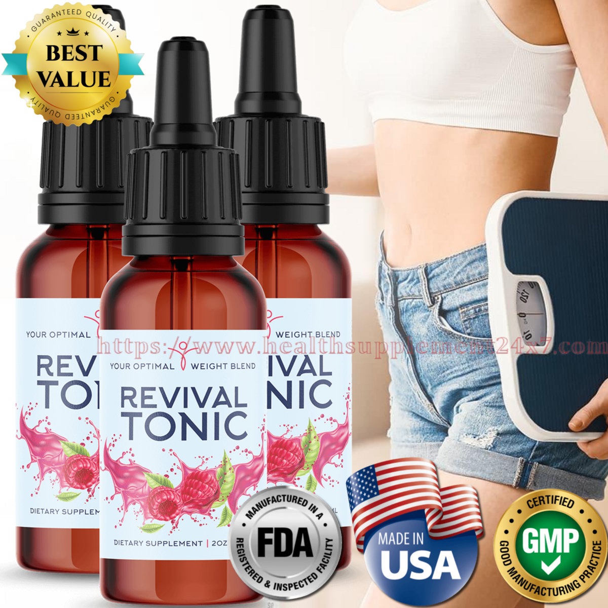 Revival Tonic [Weight Loss Drops] Effective Metabolism Boosting Formula ...
