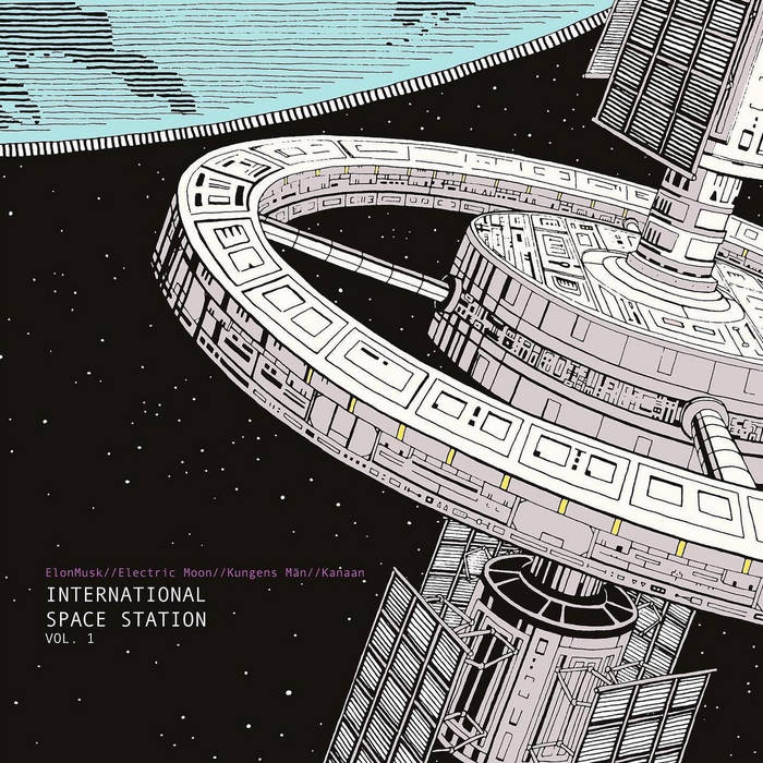 Drawing Of A Circular Space Station