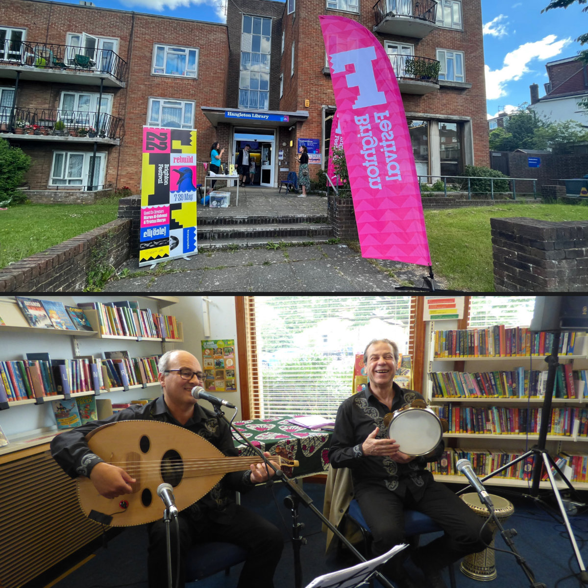 Jamal & Alaa, Live at Hangleton Library, Brighton Festival 'Our Place ...