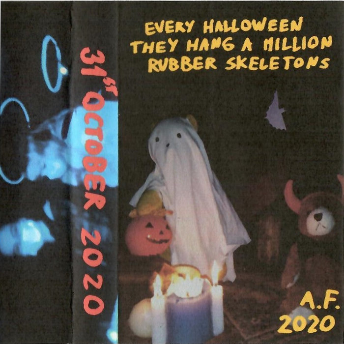 every halloween they hang a million rubber skeletons | Alessandro Fantuzzi