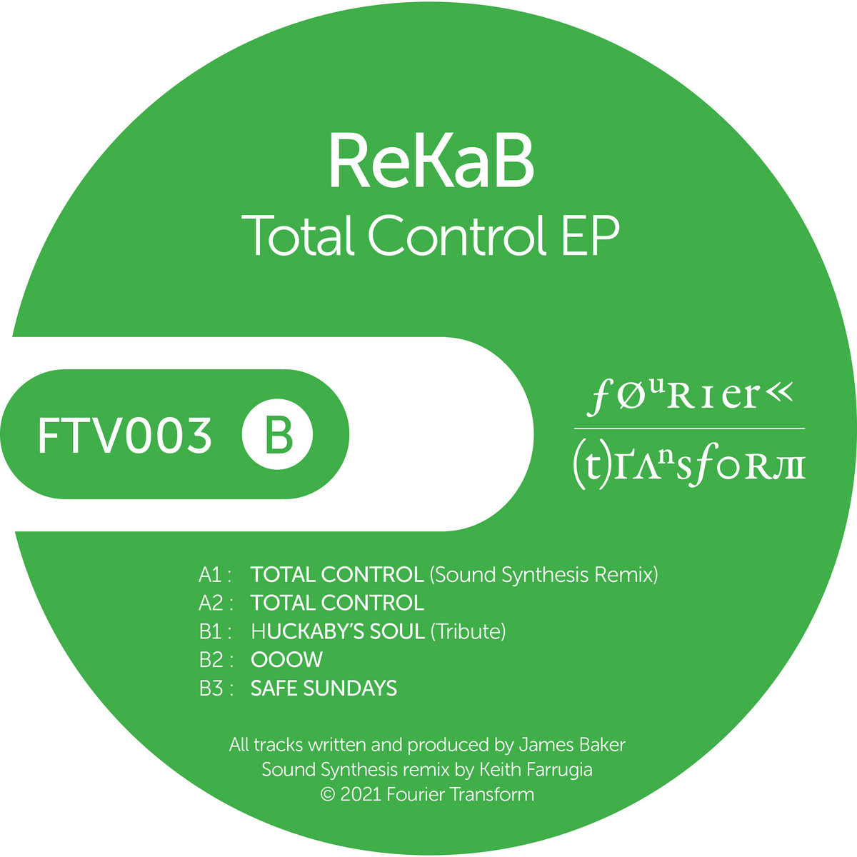 FTV003 ReKaB - Total Control EP + Sound Synthesis Rmx | ReKaB, Sound ...