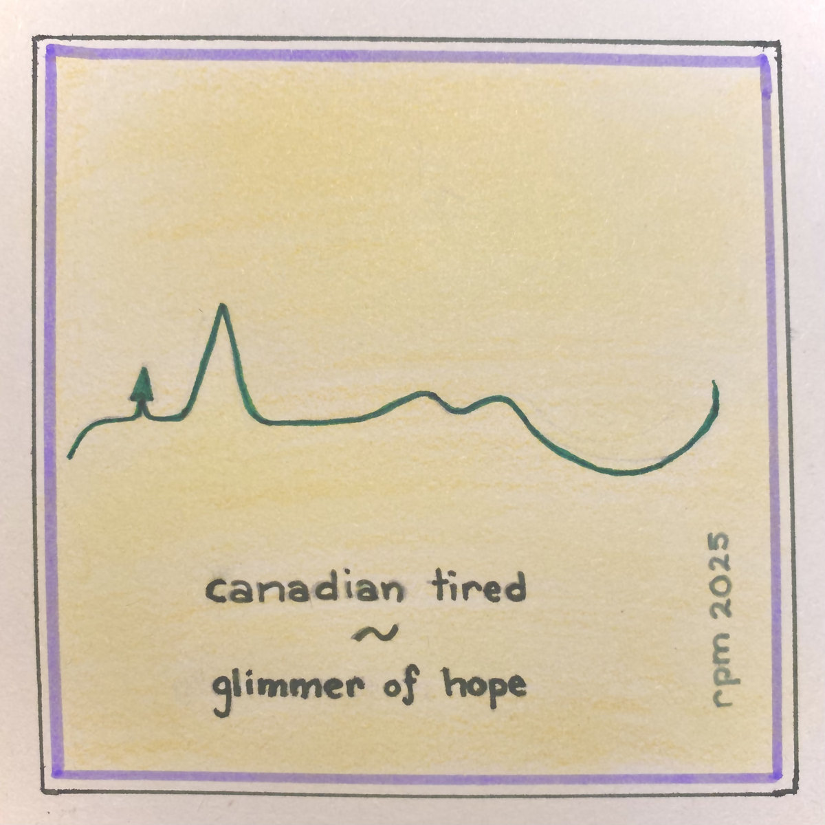 canadian tired ~ glimmer of hope | Maria Cherwick