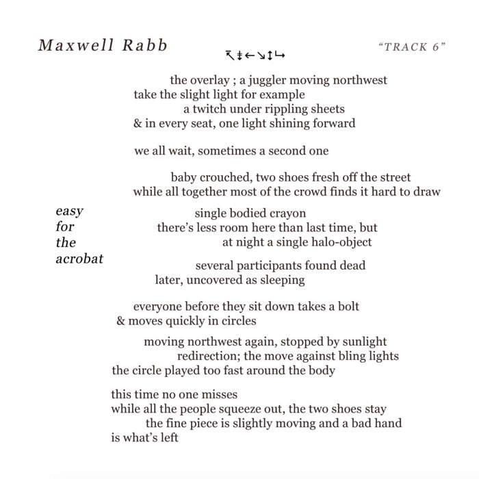 easy for the acrobat | Maxwell Rabb | Final Plane
