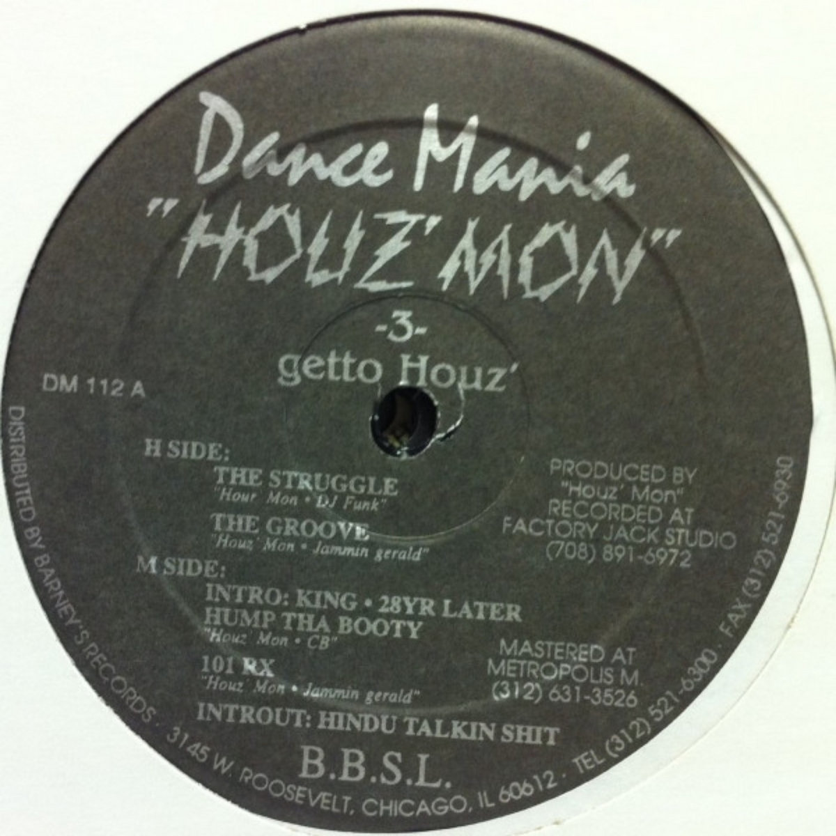 "HOUZ'MON" 3 GHETTO HOUZ CLASSIC | HOUZ'MON ON DANCE MANIA RECORDS ...
