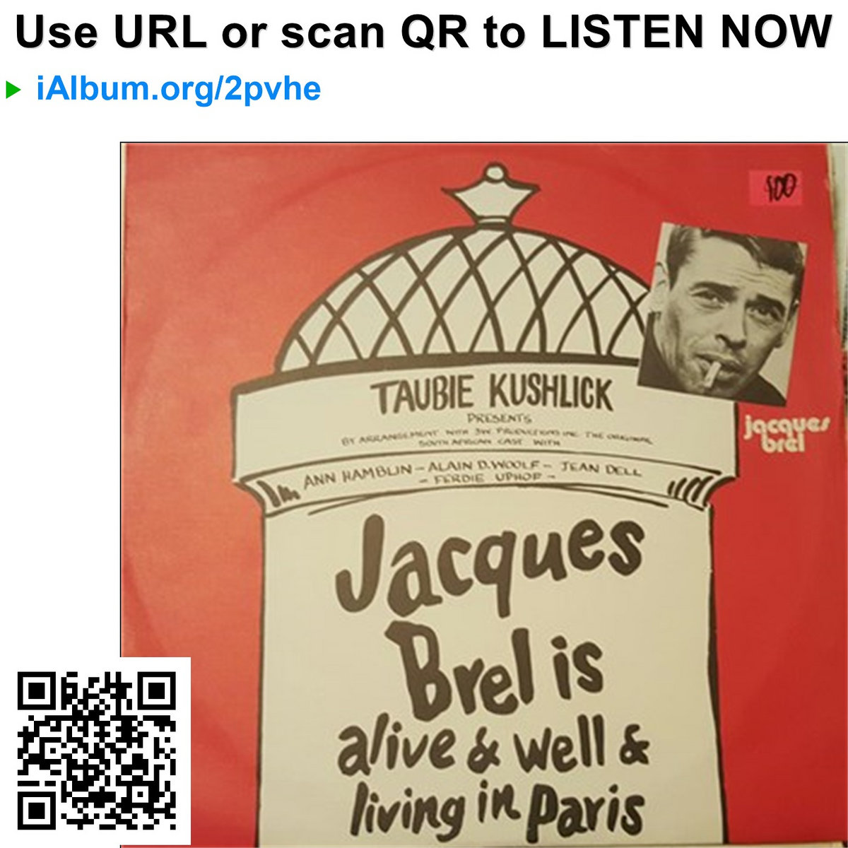 Jacques Brel Is Alive Living In Paris | Taubie Kushlick, Jean Dell ...