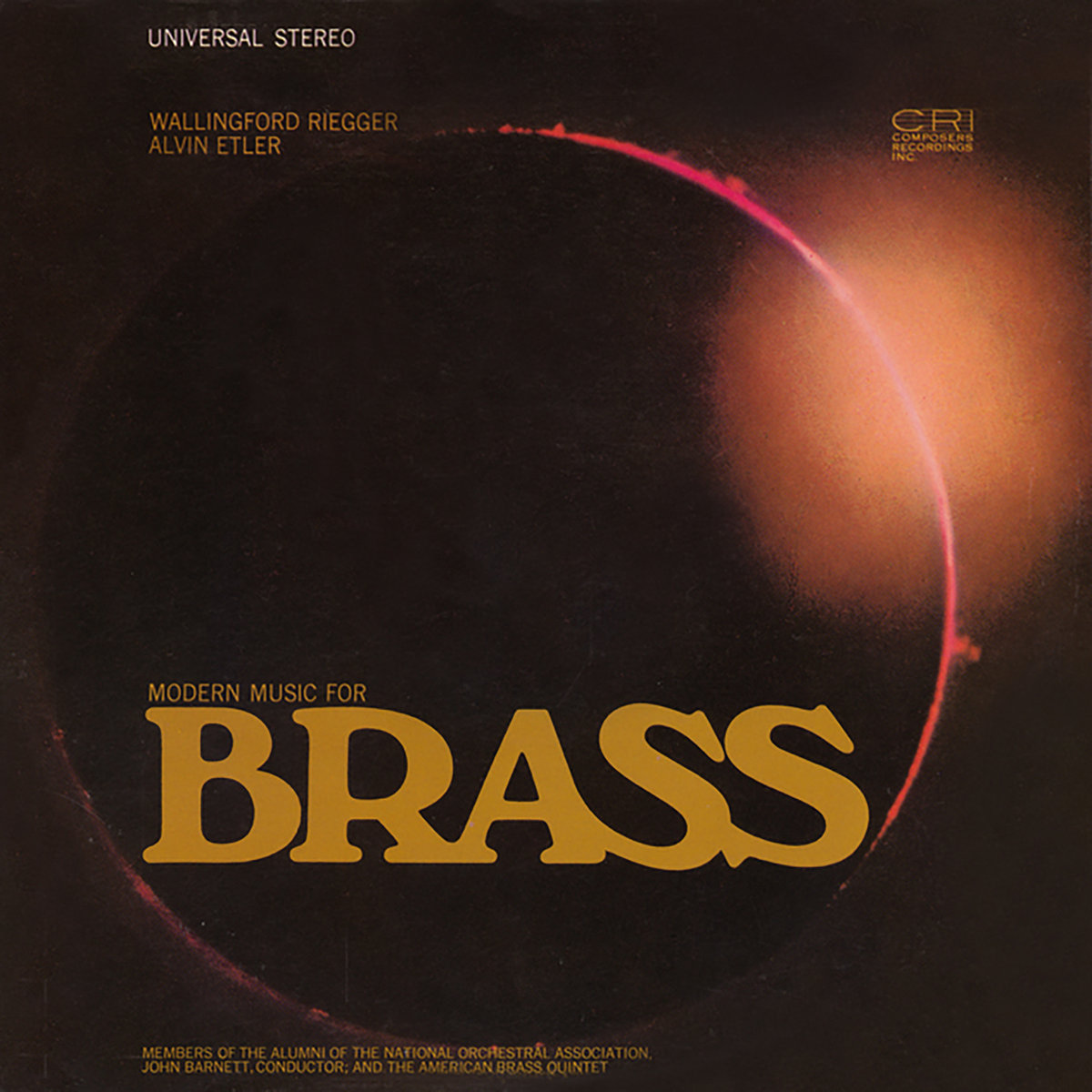 Music for Brass | Wallingford Reigger, Alvin Etler | Composers ...