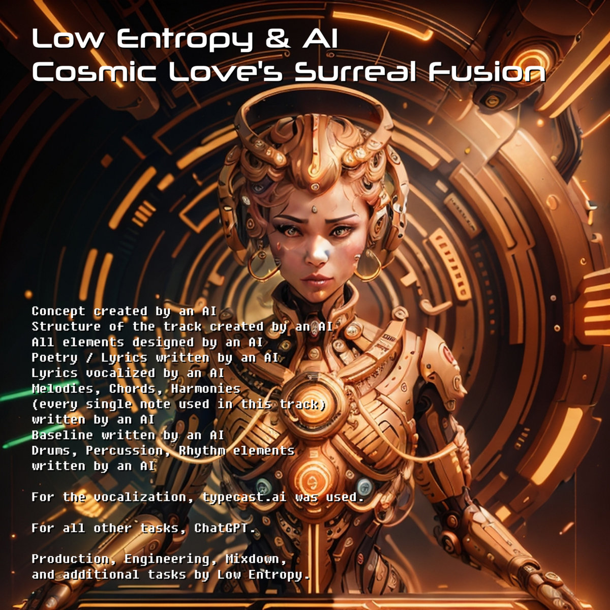 Cosmic Love's Surreal Fusion (Written by Artificial Intelligence) | Low Entropy & AI | Low Entropy