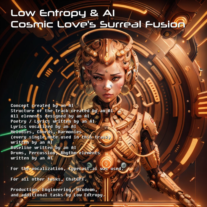 Cosmic Love's Surreal Fusion (Written by Artificial Intelligence) | Low Entropy & AI | Low Entropy