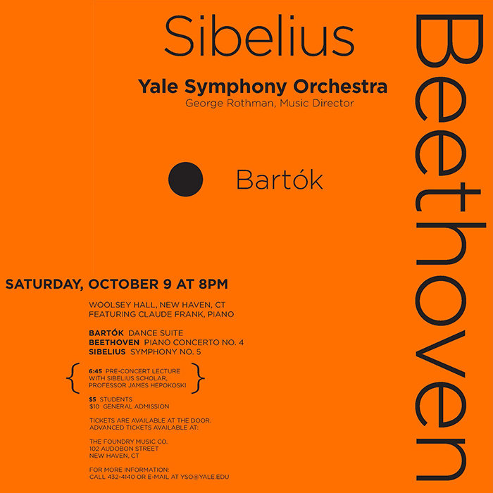 October 9, 2004 in Woolsey Hall | George Rothman, Music Director | Yale ...