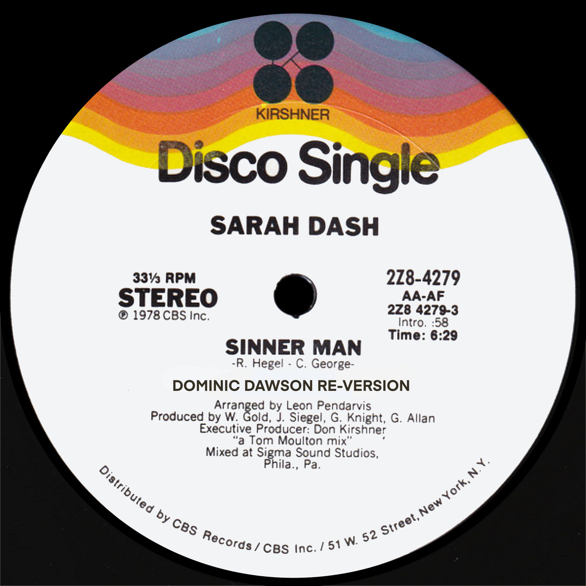 Sinner Man (Dominic Dawson Re-Version) | Sarah Dash | Dominic Dawson