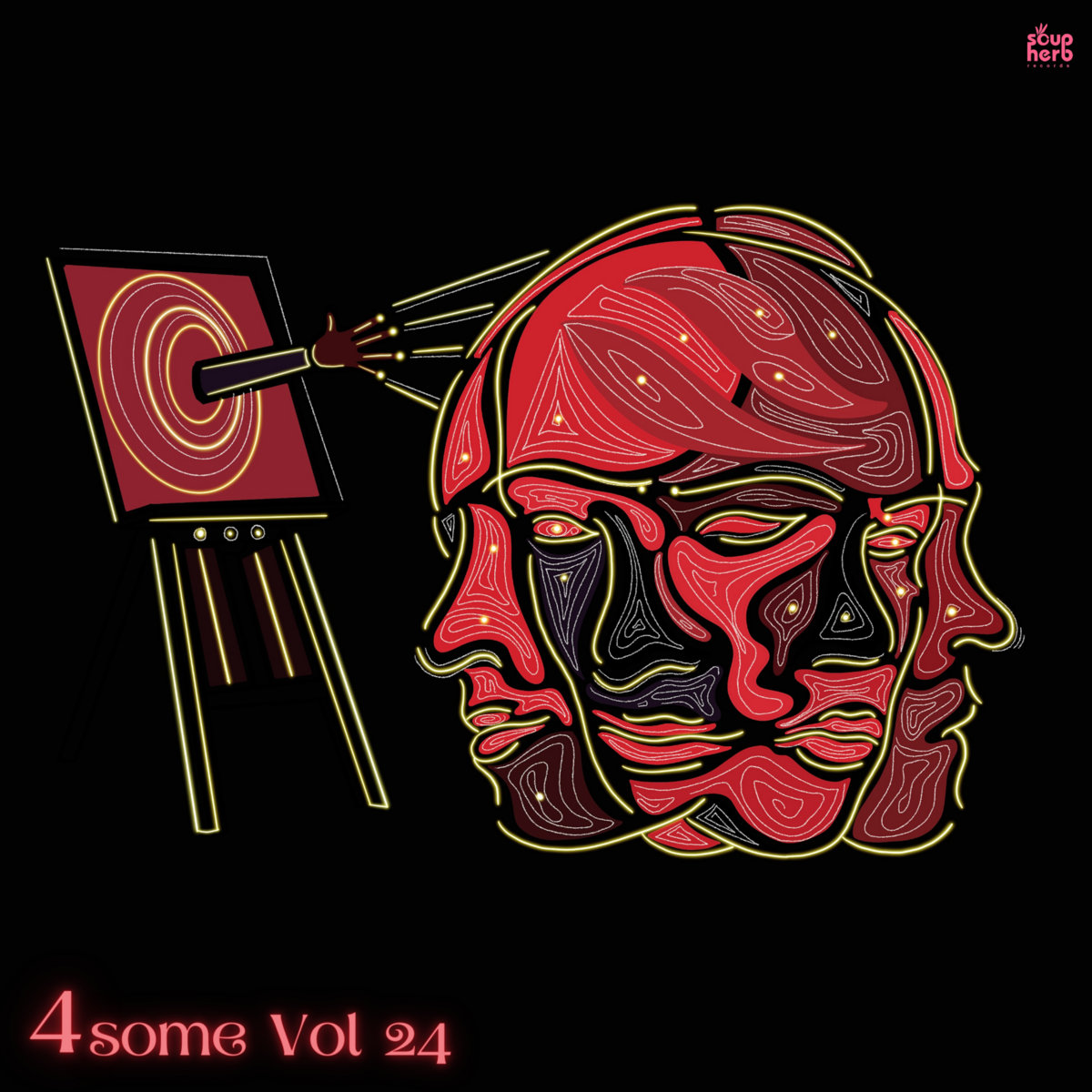 SH185 4Some, Vol. 24 | X-Tempo, Noob PsyBot, Grottos, Viapo, G. Magnet | Soupherb Records