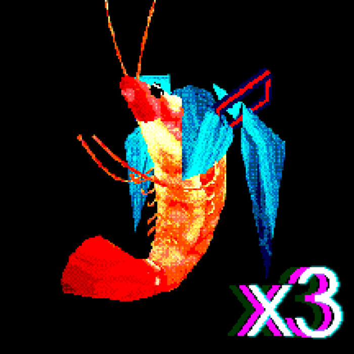 triple shrimp miku | justan oval