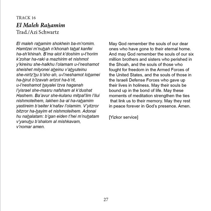 El Maleh Rahamim (Trad./Azi Schwartz) | Cantor Azi Schwartz of Park ...