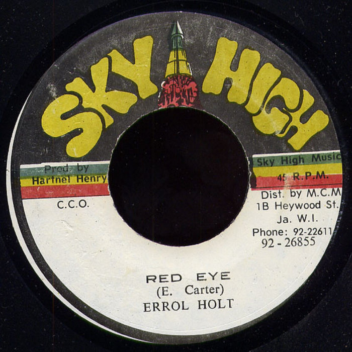 Red Eye / Bad Eyes (7" 45 RPM w/ Dub, A/B sides)) | ERROL HOLT | Flabba ...