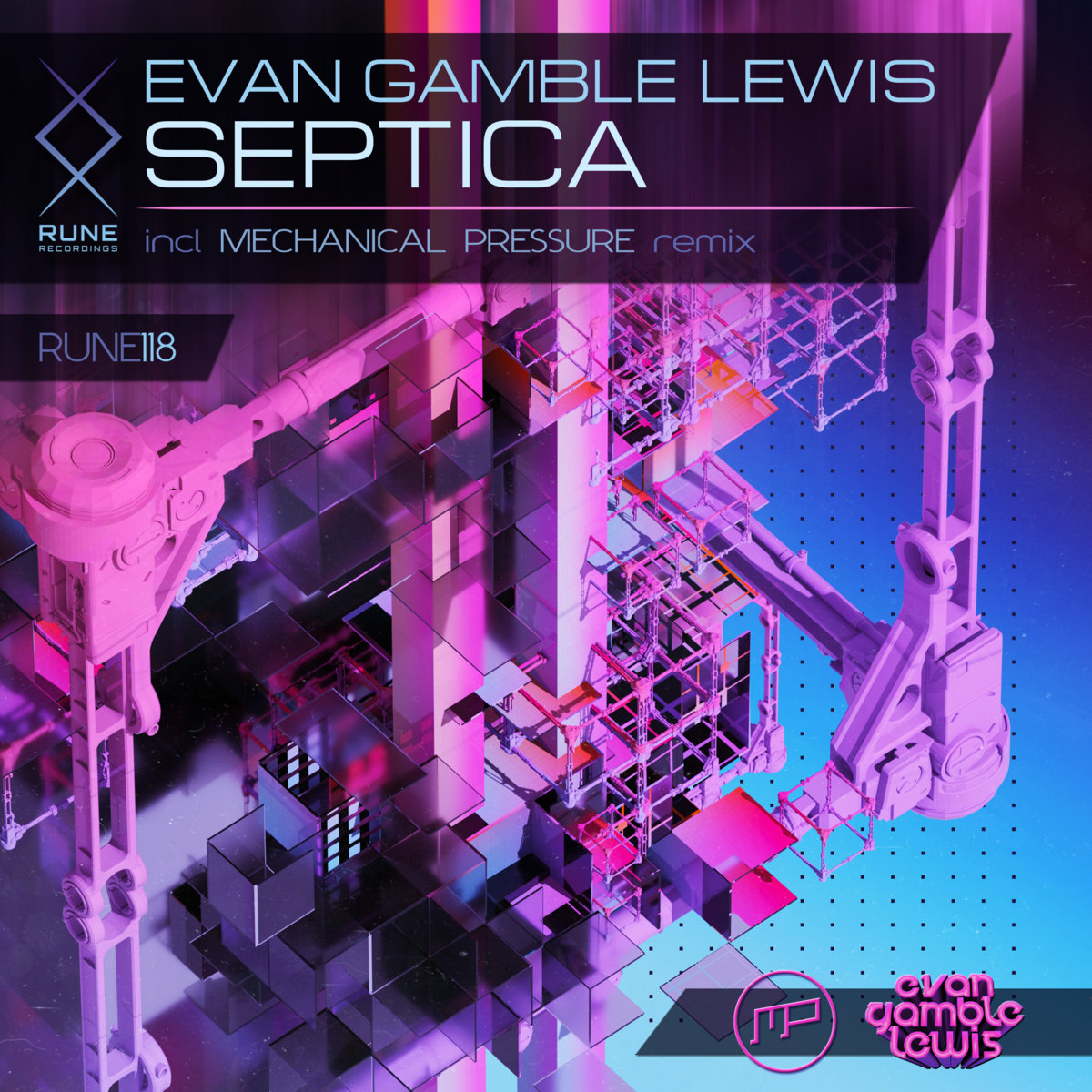 RUNE118: Evan Gamble Lewis — Septica (incl. Mechanical Pressure Remix ...