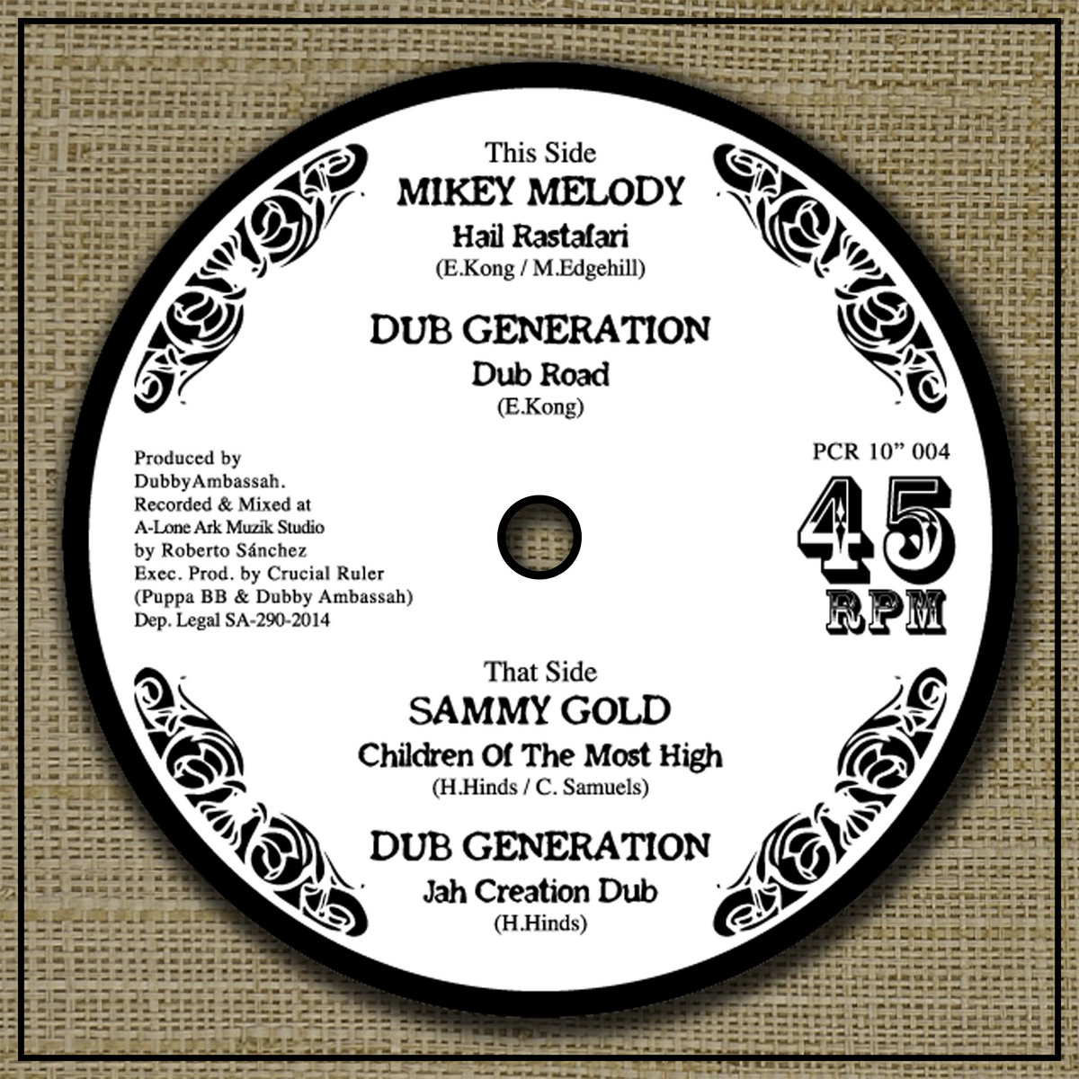 10'' Mikey Melody - Hail Rastafari / Sammy Gold - Children Of The Most ...